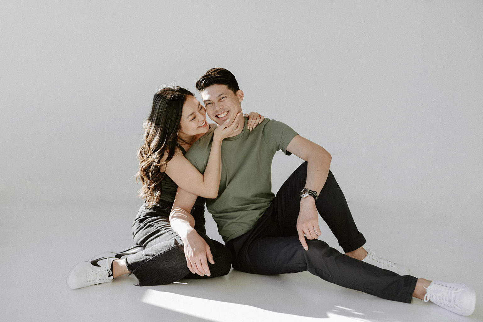 Studio Engagement Photos in Portland Oregon - Analy Photos